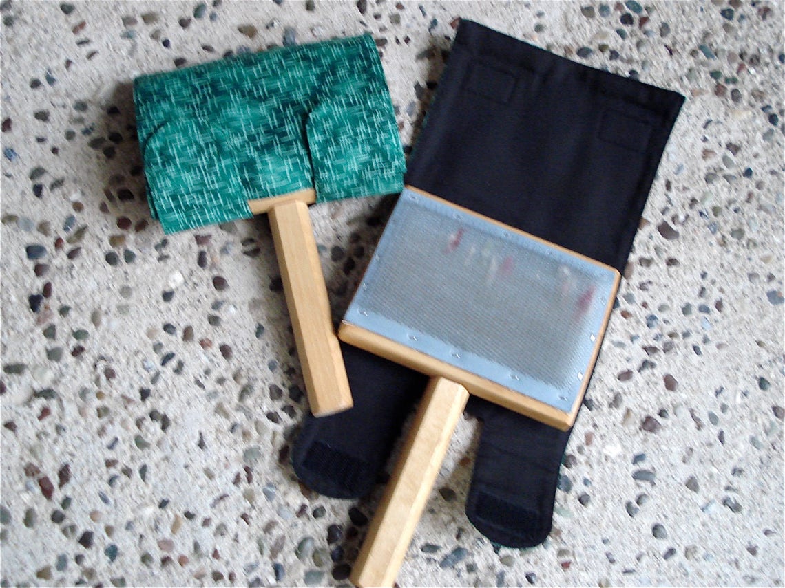 Covers for Strauch, Fricke Student Size Wool Hand Carders Green ...