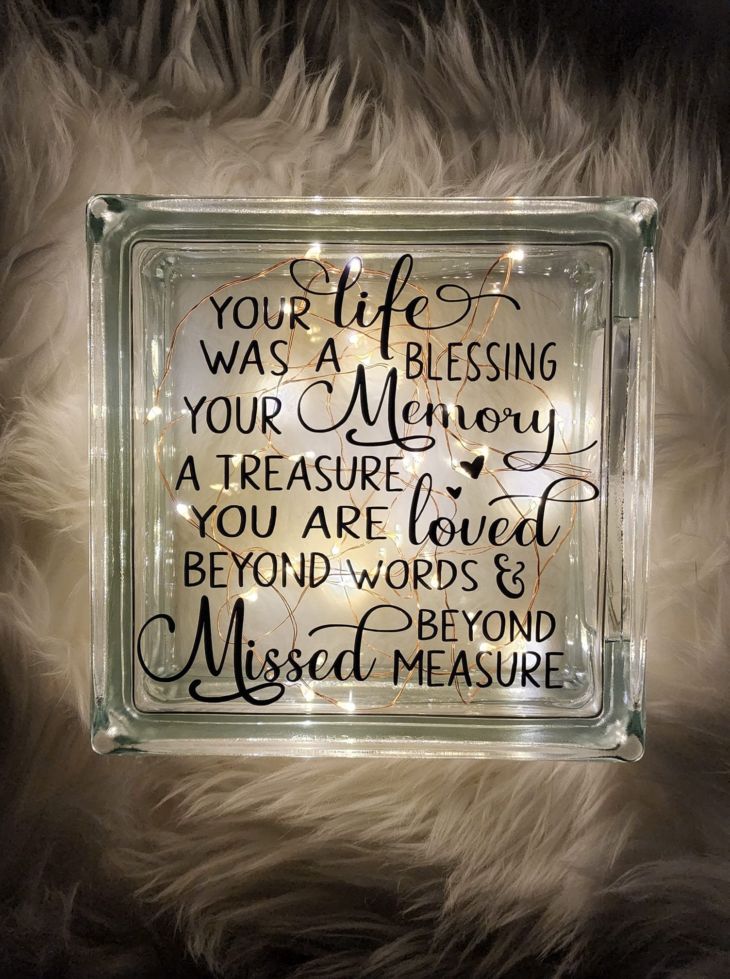 Memory Light Box Memorial Gift - Etsy