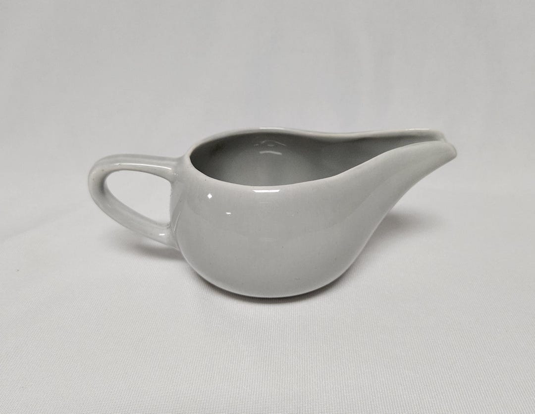 Paden City Pottery Greenbrier Morning Mist Gray Creamer - Etsy