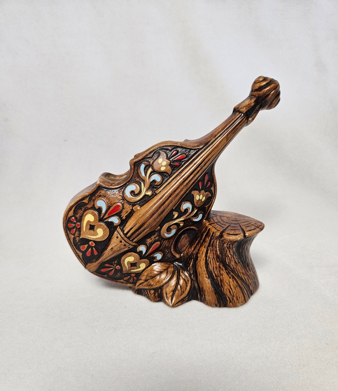 Vintage Treasure Craft Cello, Fiddle, Stringed Instrument Planter or ...