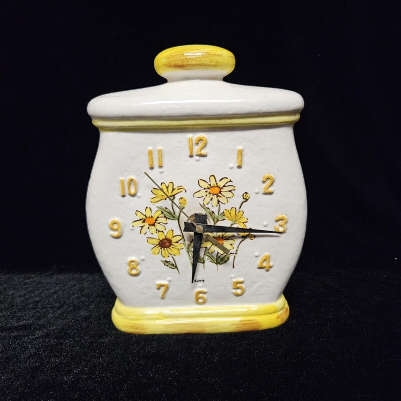 Yellow Wall Clock - Etsy