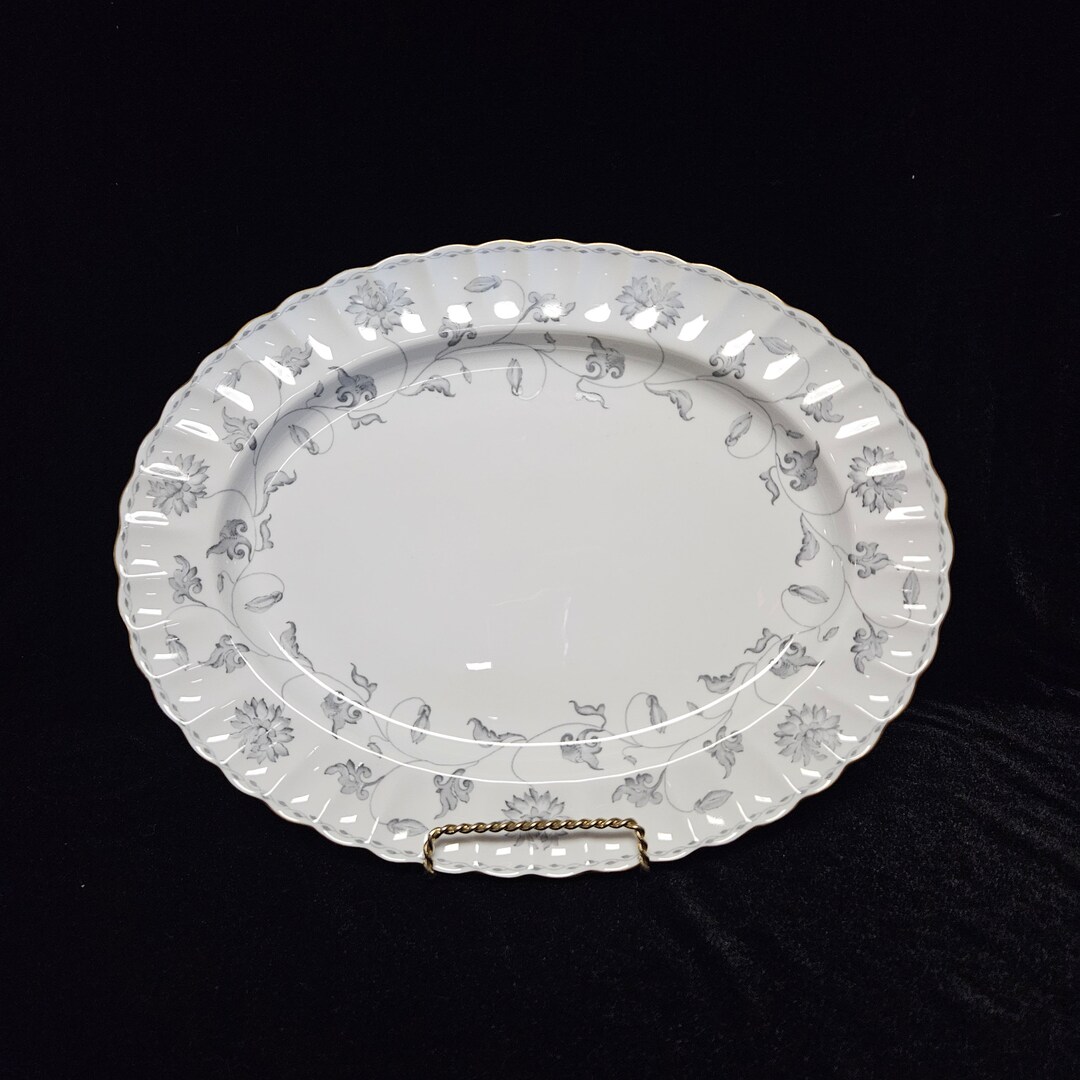 Spode Colonel Gray Large Oval Platter-vintage Bone China England 14.5 X ...