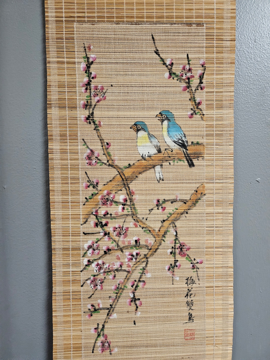 Brown Bamboo Wall Hanging For