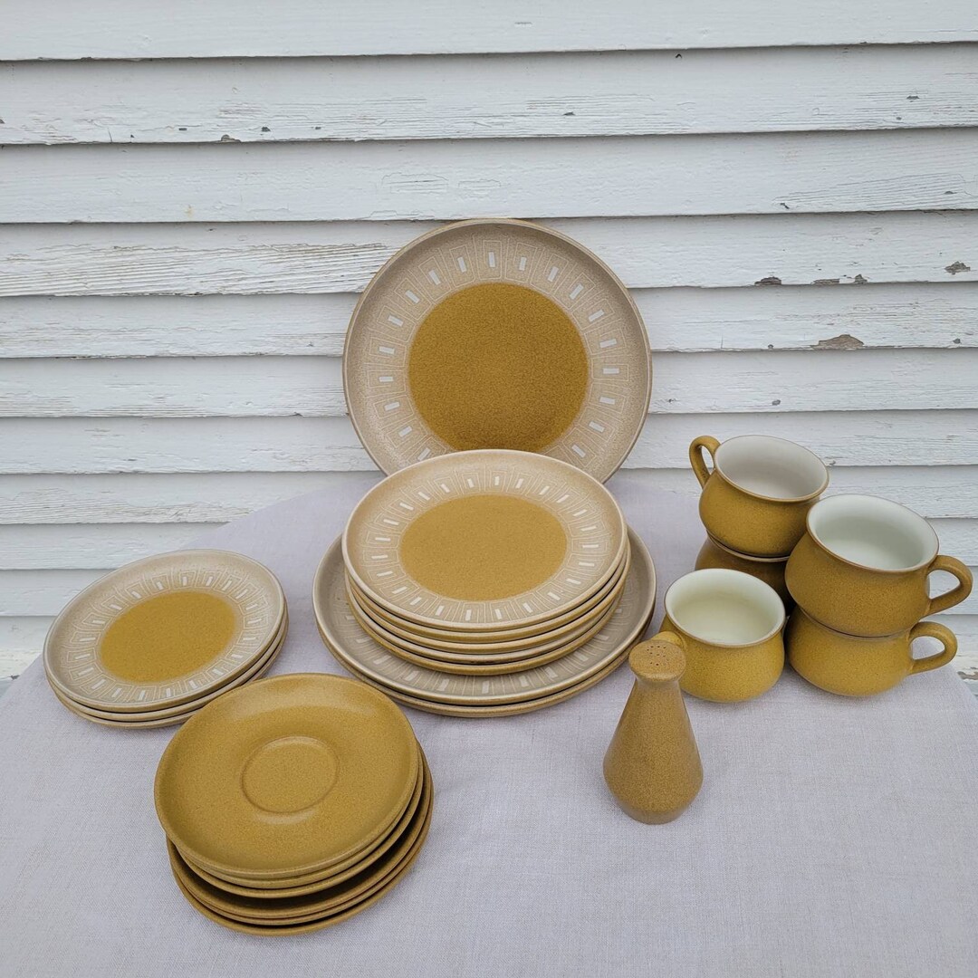 Denby England ODE Pattern Dinnerware-geometric Design-pieces Sold ...