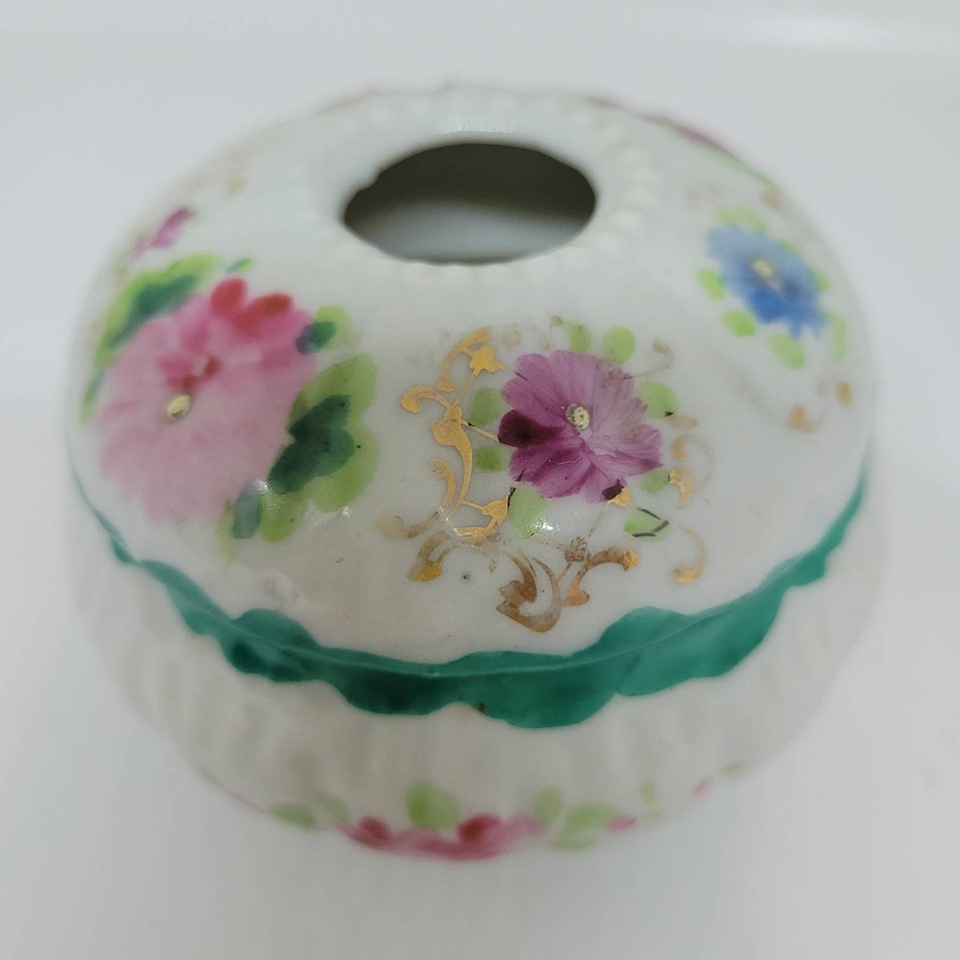Antique Victorian Hair Receiver With Floral Pattern - Etsy