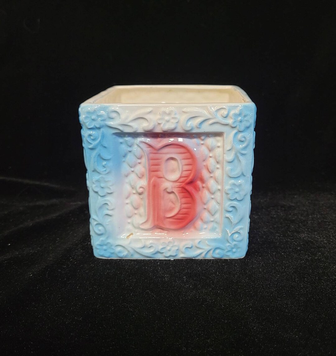 Vintage BABY Nursery Planter-block, Square-japan 1011 - Etsy