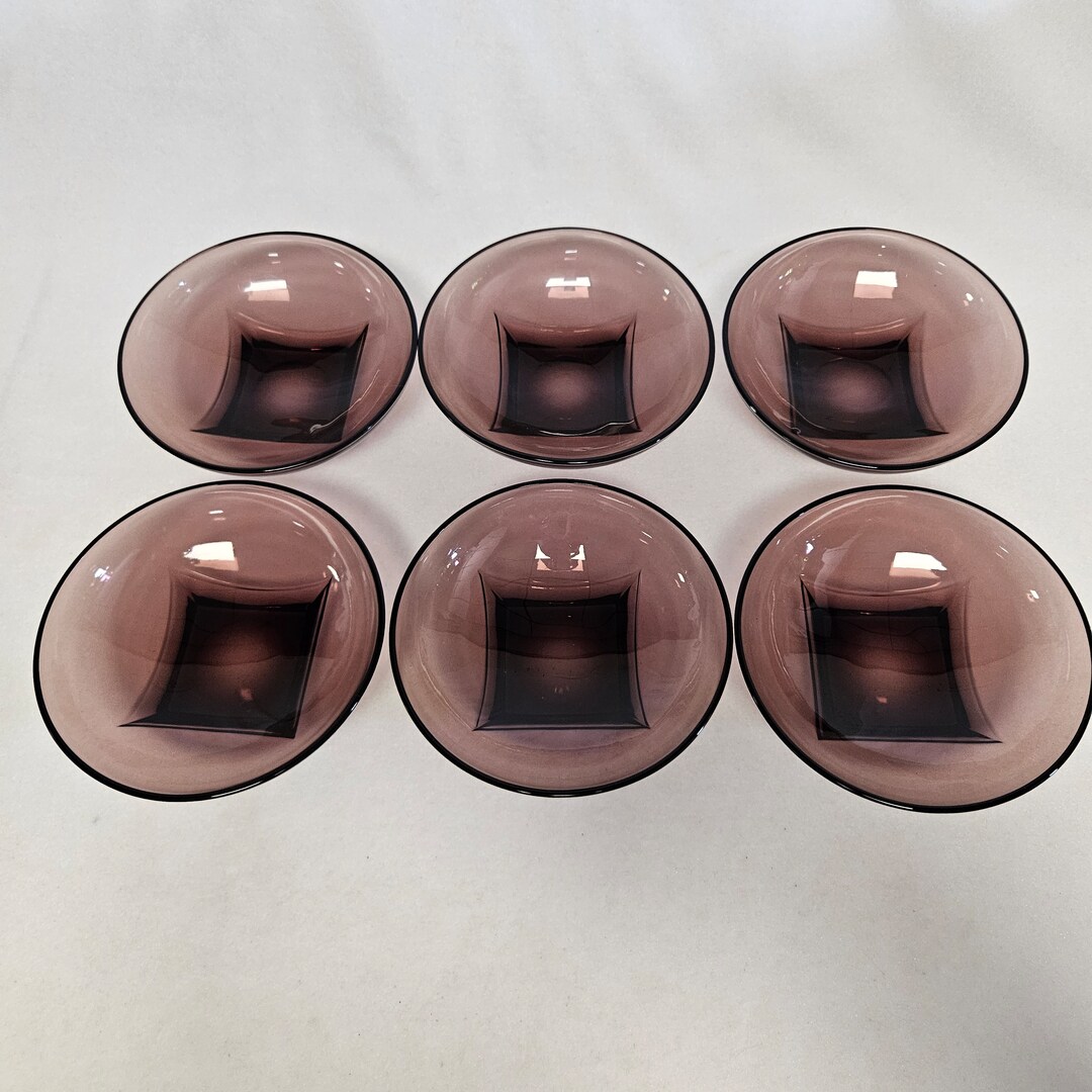 Vintage Hazel Atlas Moroccan Amethyst Colony Bowls-set of 6 Purple ...