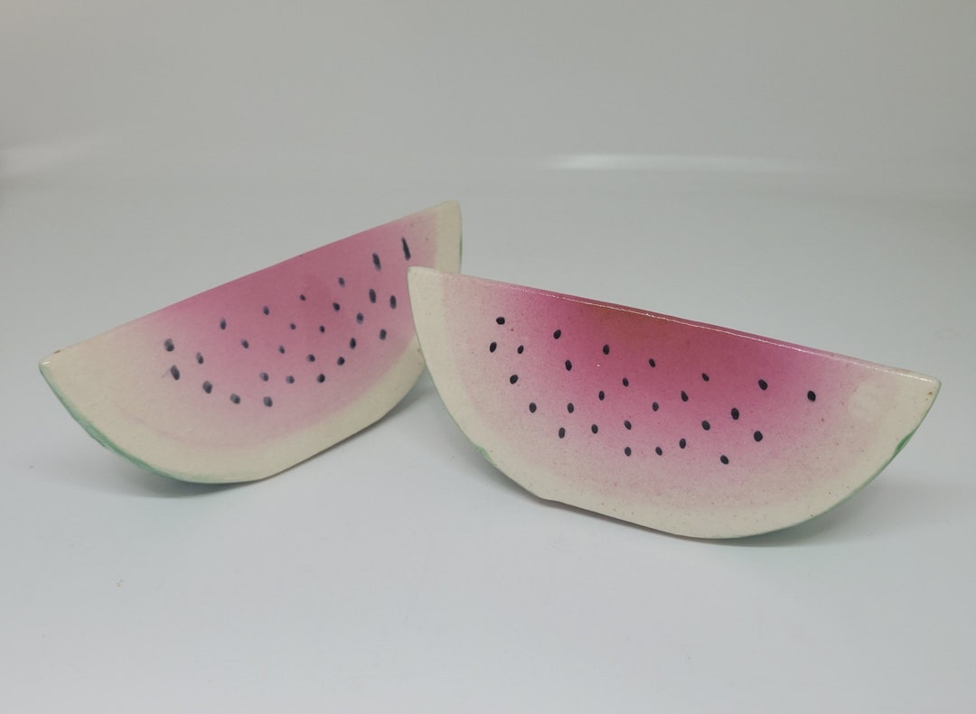 Vintage Watermelon Slice Salt & Pepper Shakers-made in Japan - Etsy