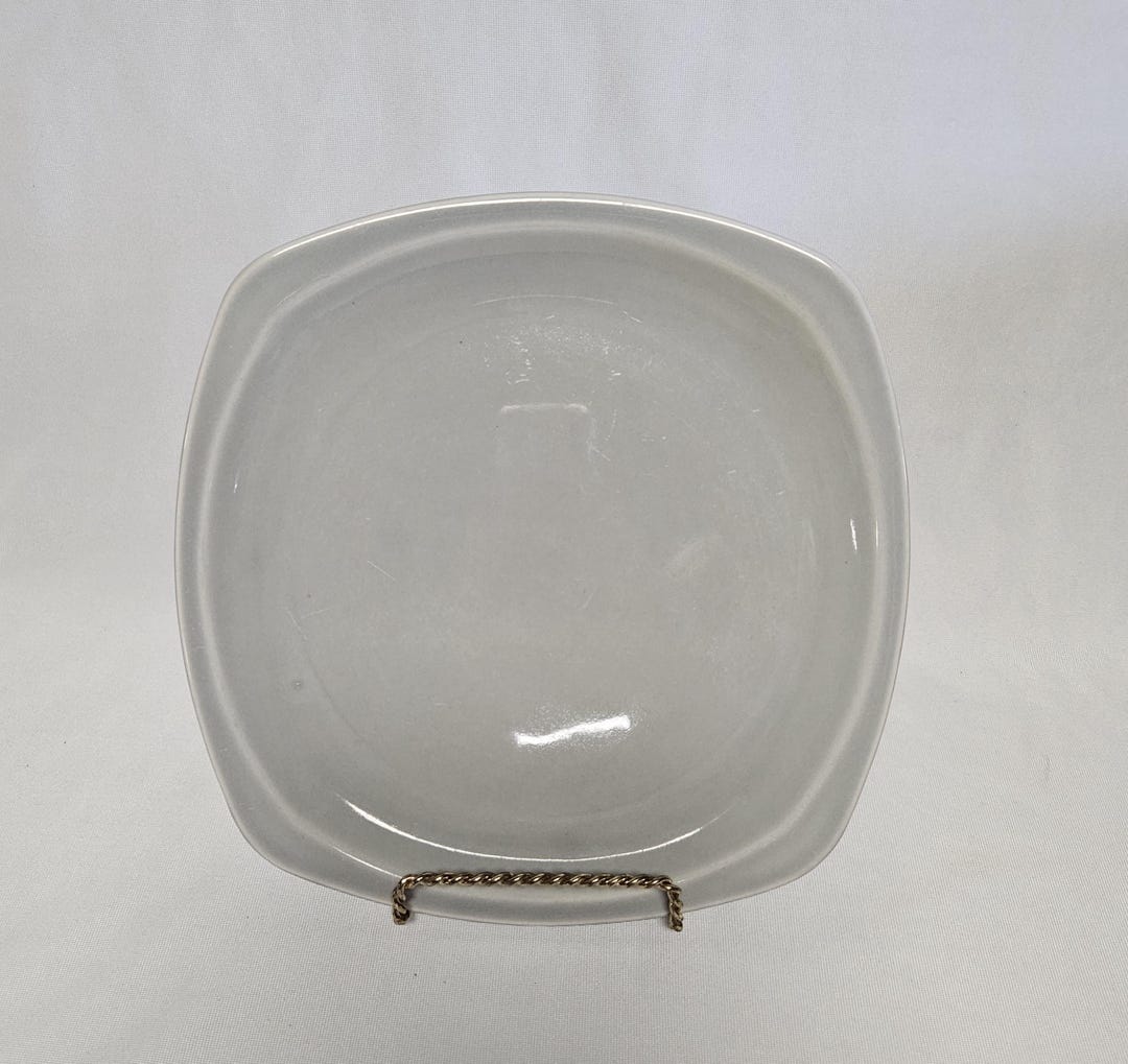 Paden City Pottery Minion Morning Mist Gray Luncheon Plates-set of 4 - Etsy