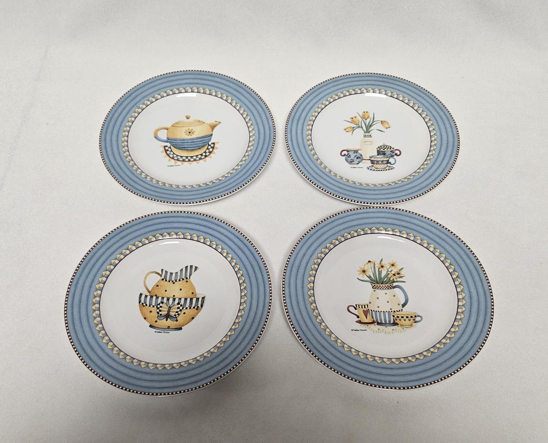 Sakura Debbie Mumm 2000 Vintage Country Kitchen Plates-set of 4 - Etsy