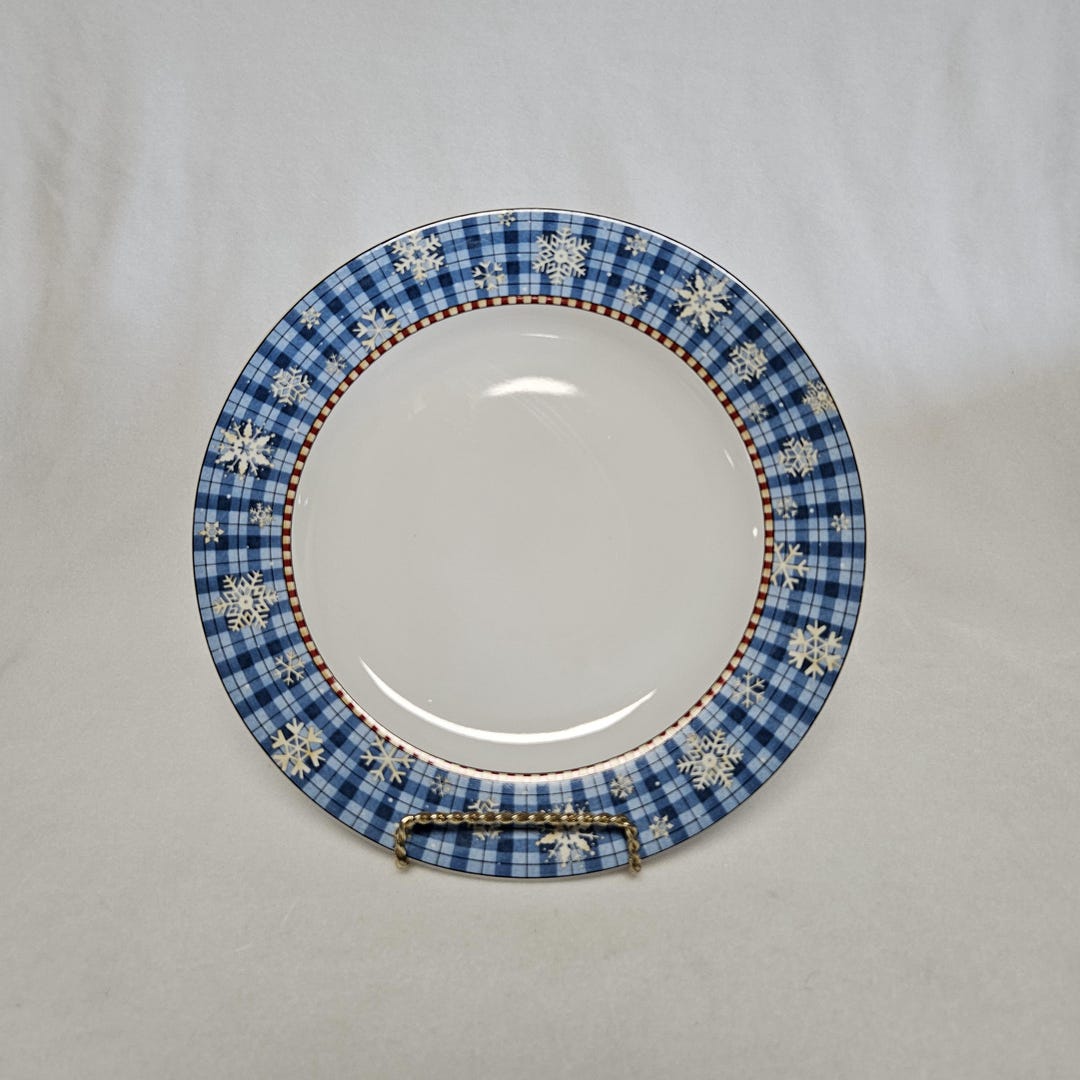 Vintage Sakura Snowflake Dinnerware Plate-debbie Mumm - Etsy