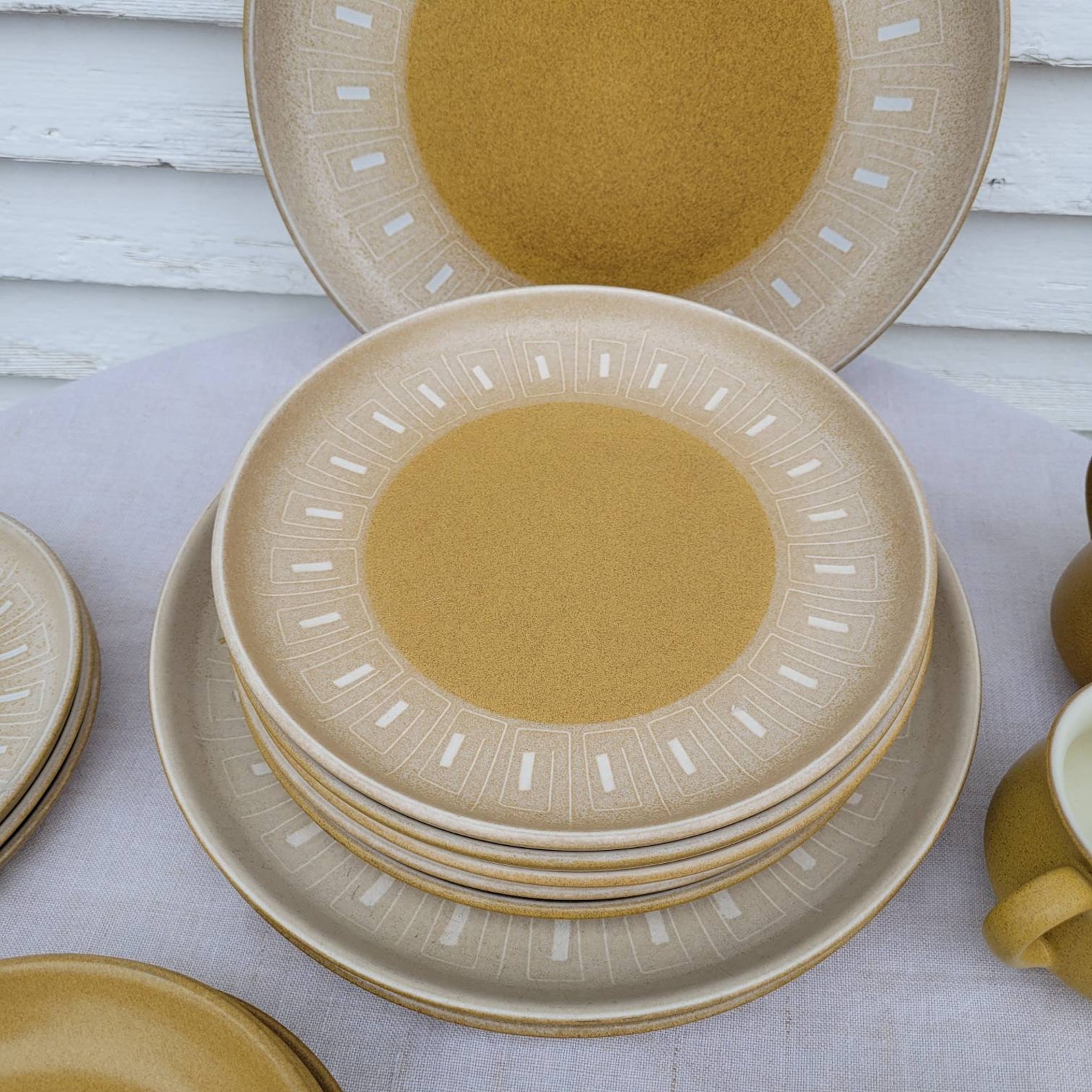 Denby England ODE Pattern Dinnerware-geometric Design-pieces Sold ...