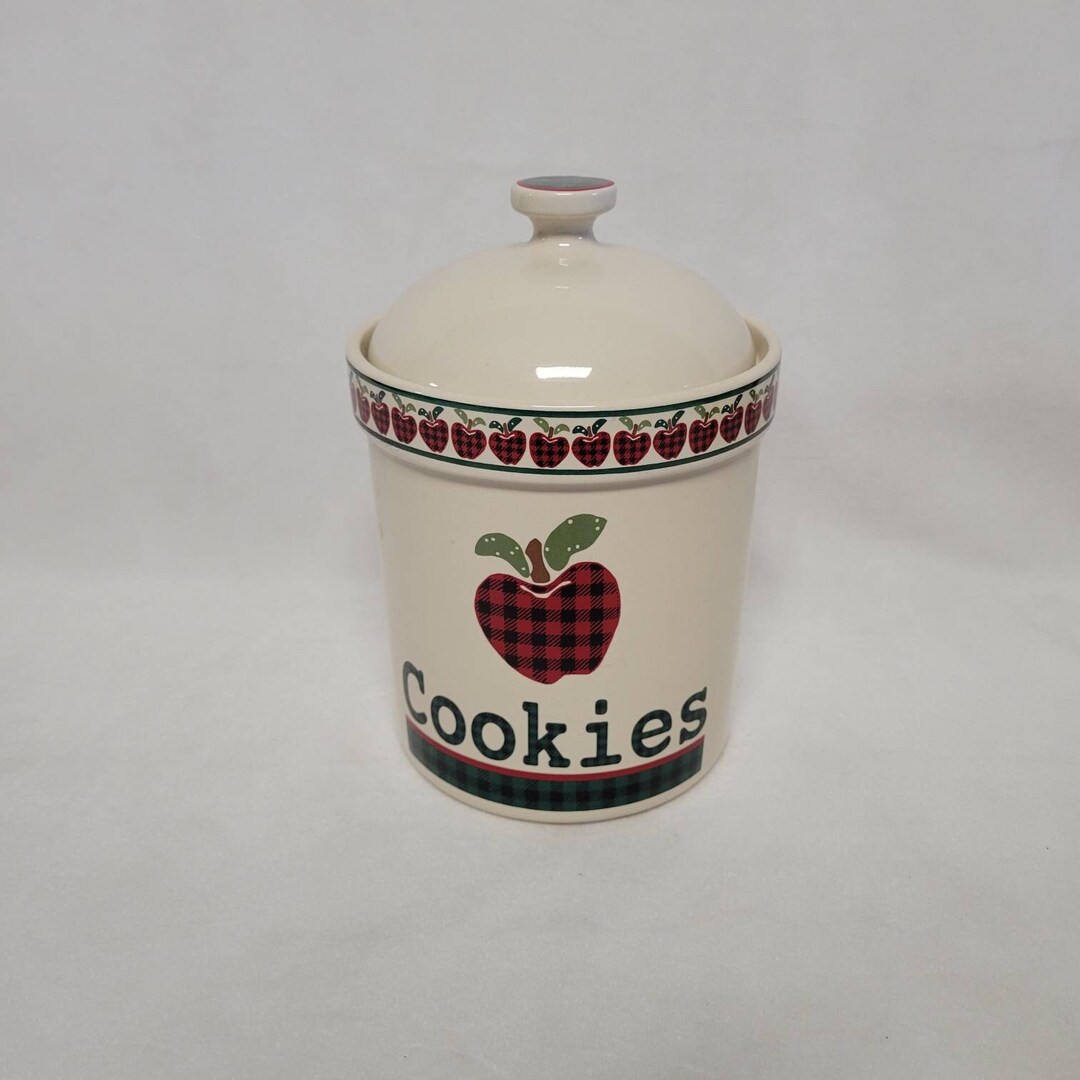 Applejack Cookie Jar by Ingleman Design International China-plaid ...