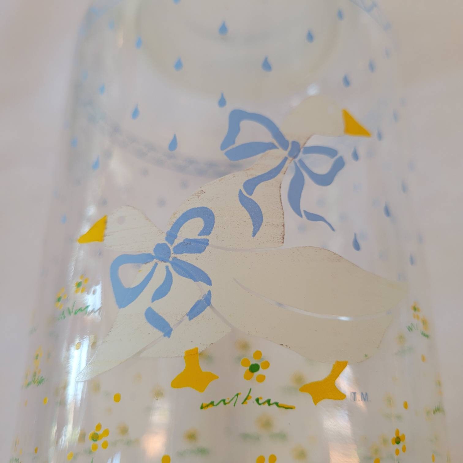 Anchor Hocking Blue Ribbon Country Geese Goose Glass - Etsy