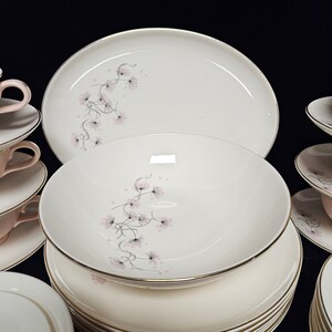 40 Piece Taylor, Smith & Taylor Versatile Pink Lace Floral, Dandelion ...