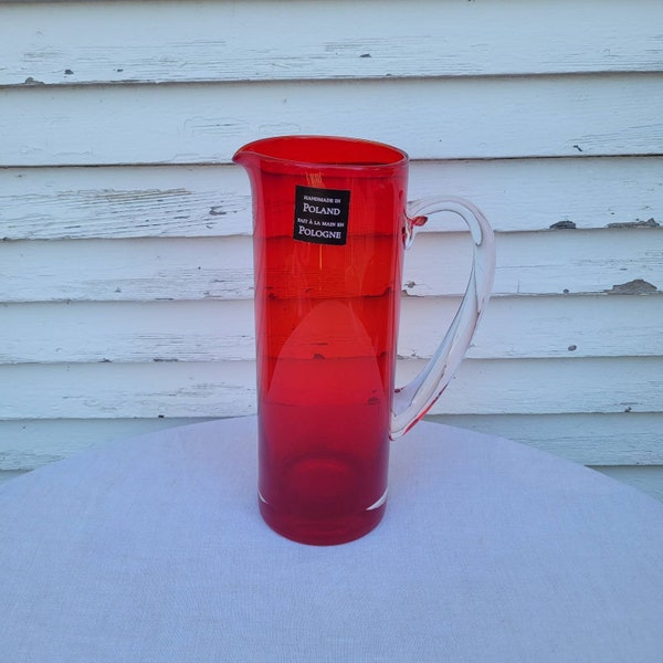 Red Pitcher - Etsy
