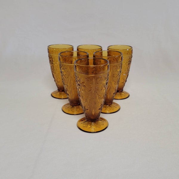 Amber Tiara Glassware - Etsy