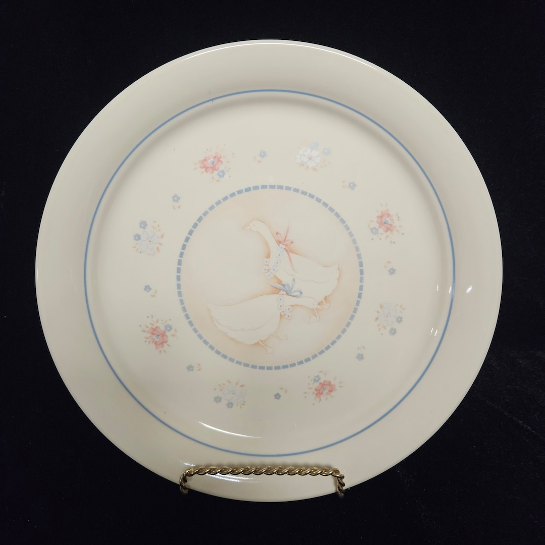 Vintage Corelle Country Promenade Dinner Plates-set of 4-goose, Geese ...