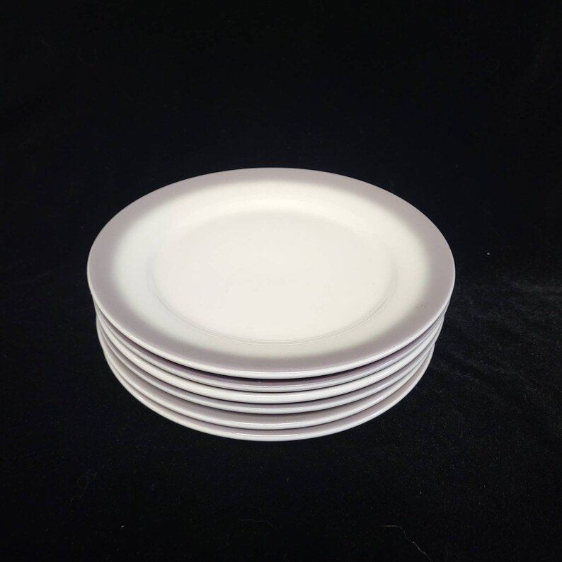 Vintage Buffalo China Airbrushed Grey Dinner Plates-set of - Etsy