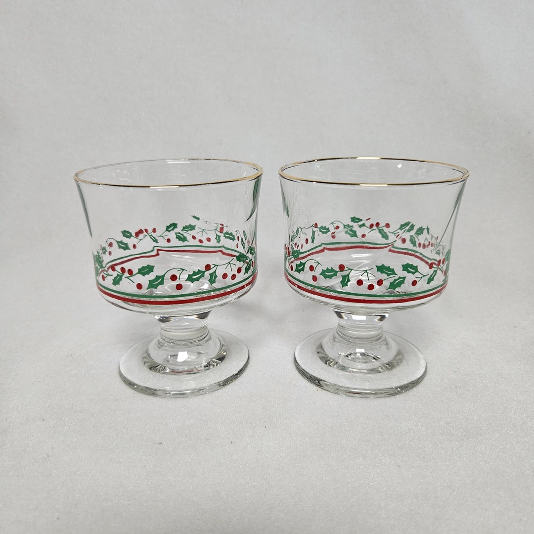 Arby's Holly & Berries Sherbet/dessert Dishes-retro 1980's-set of 2 - Etsy