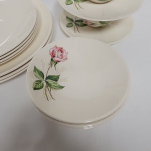 24 Piece Knowles Tea Rose Vintage Dinnerware-place Setings for 4 - Etsy