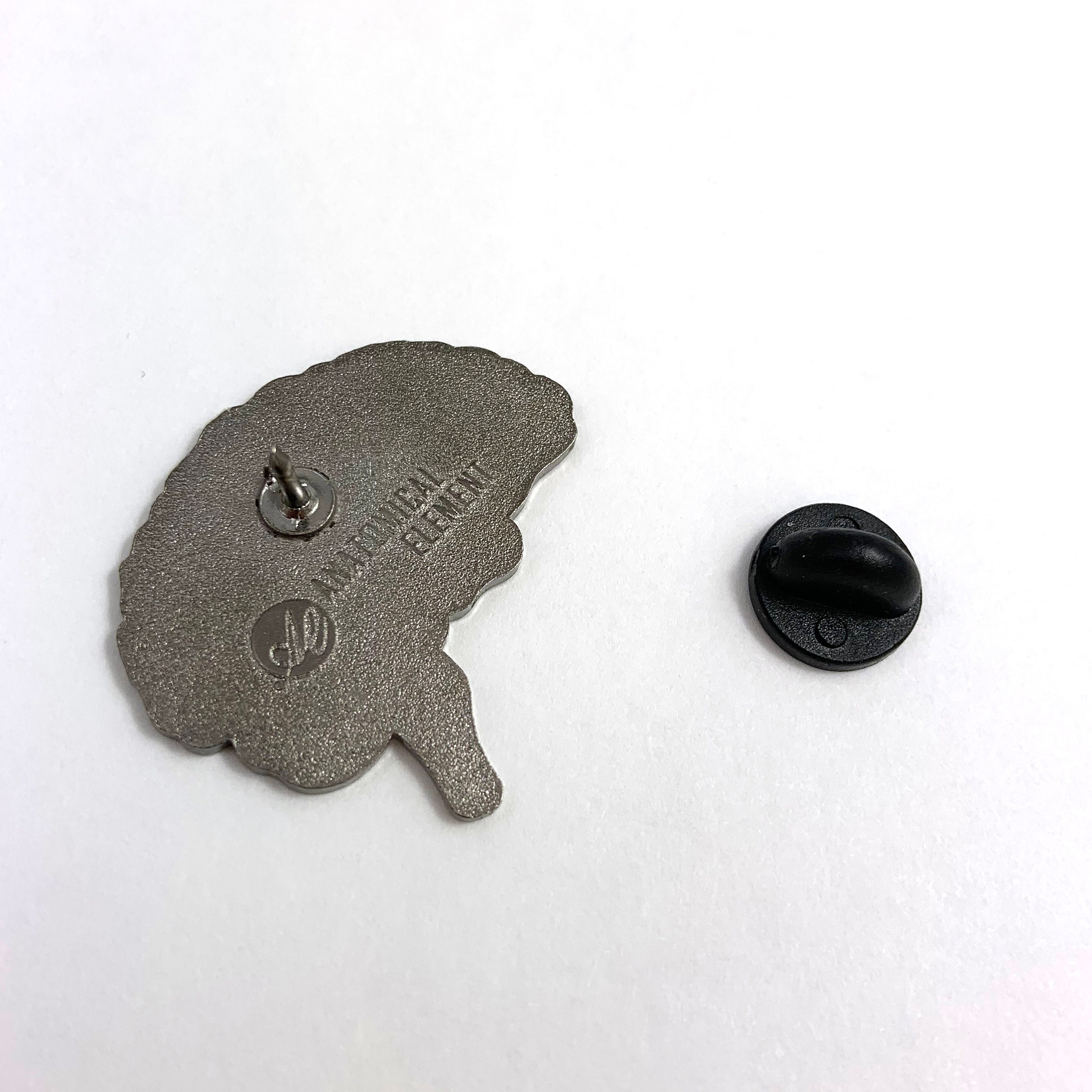 THINK Brain Anatomical HARD enamel pin | Etsy