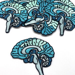 Think Brain Patch - Etsy