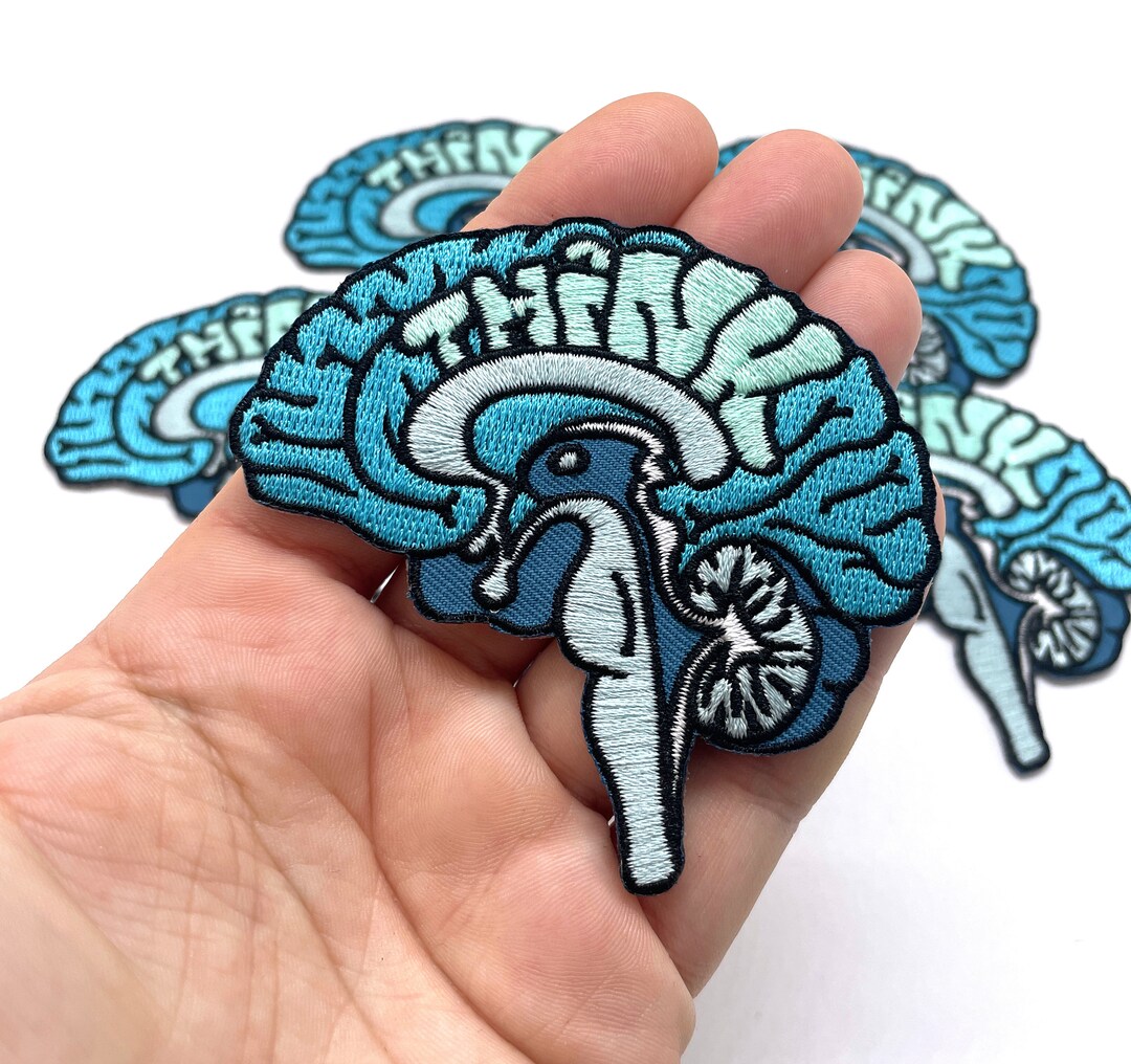 Think Brain Patch - Etsy