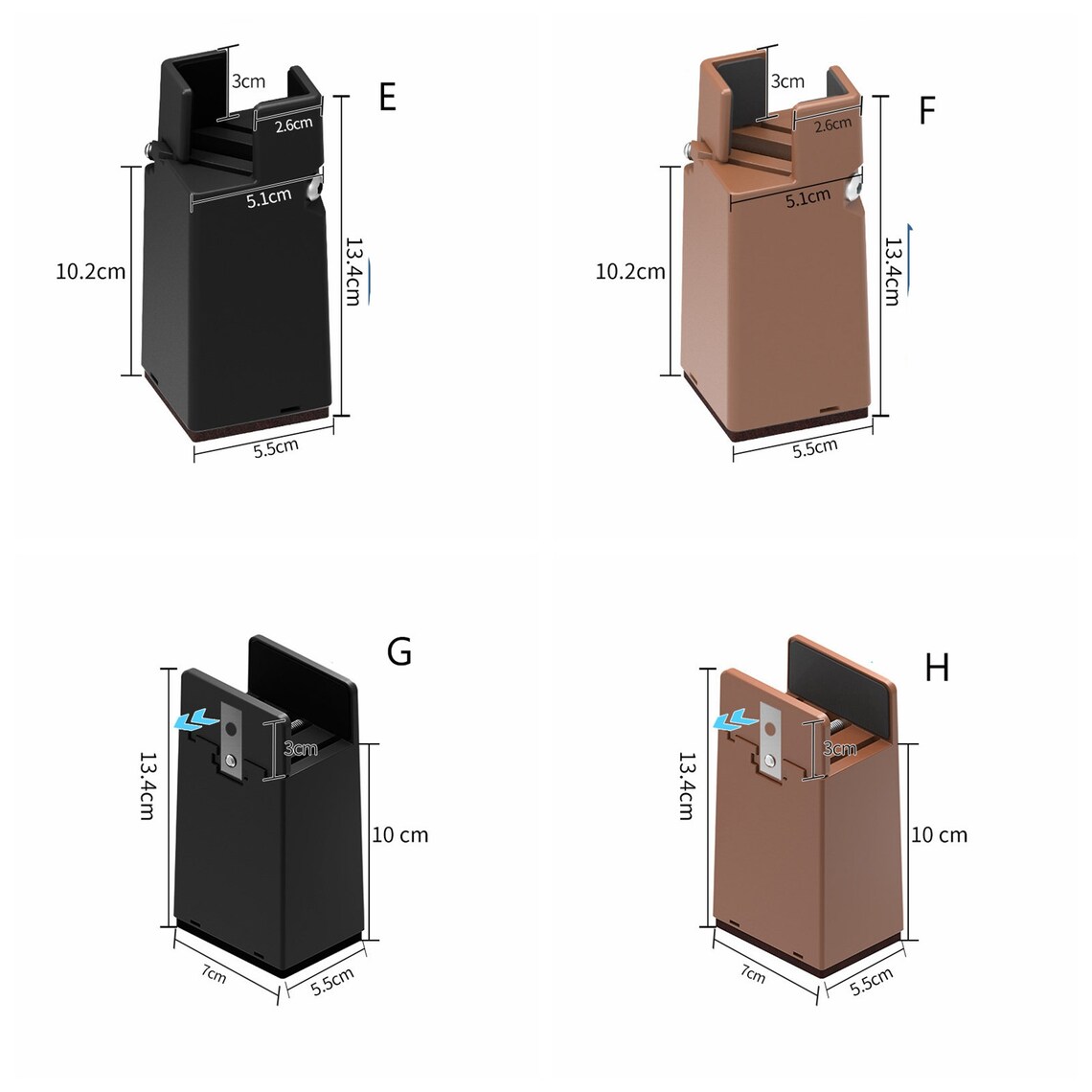Furniture Adjustable Legs Raiser Table Chair Leg Heightening - Etsy