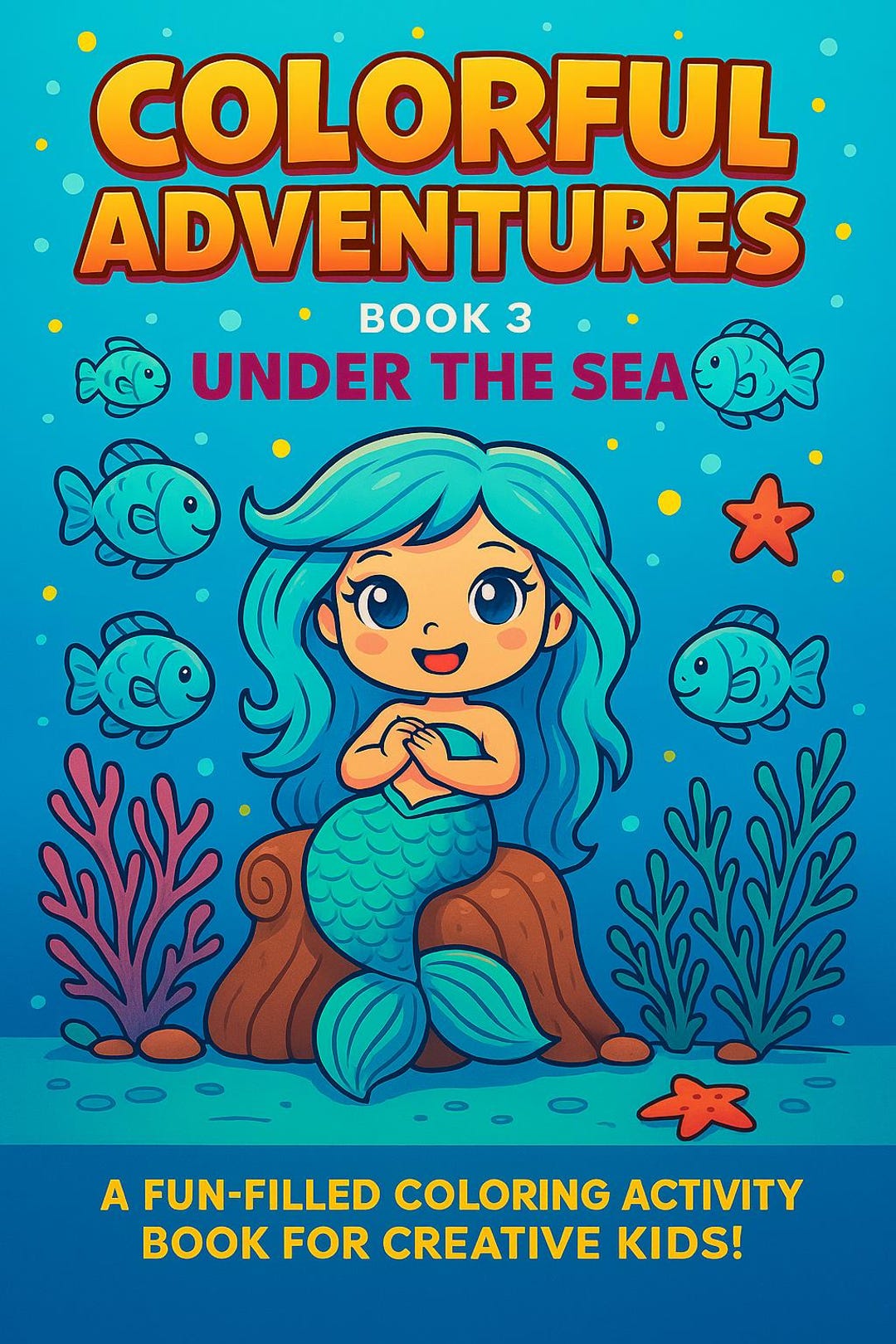 Under the Sea Coloring Book – Printable Ocean Animals for Kids – Fun ...