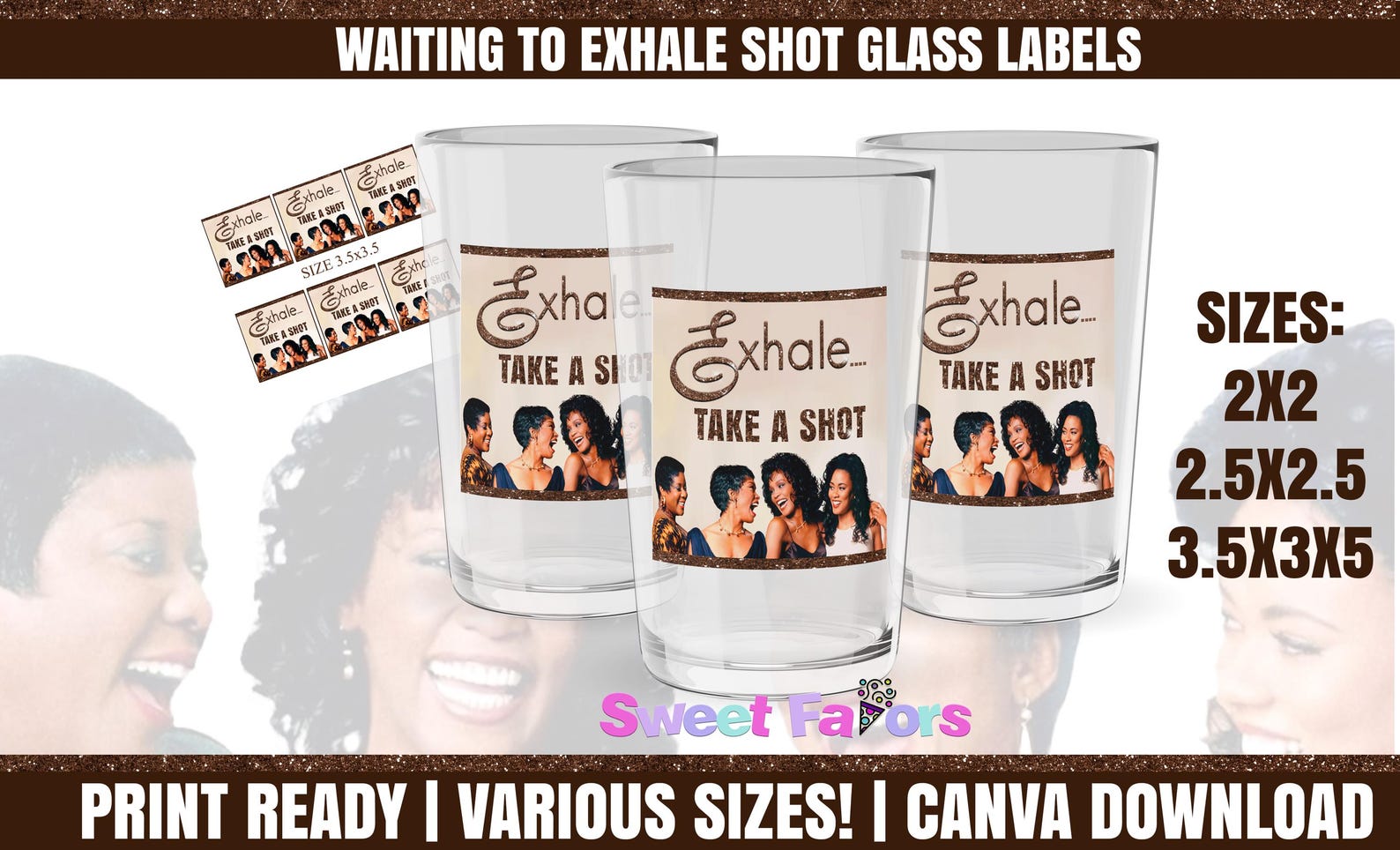 Waiting to Exhale–inspired Shot Glass & Cup Labels | Take Shot ...