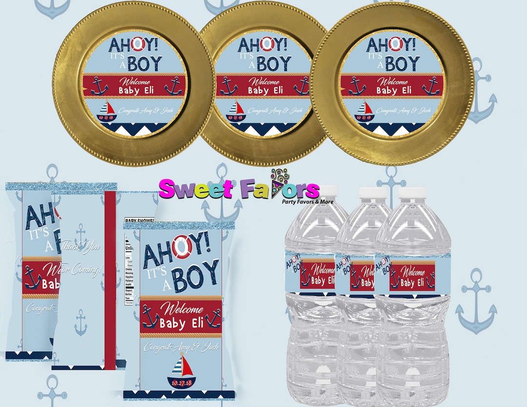 Ahoy Its a Boy Baby Shower Bundle - Etsy