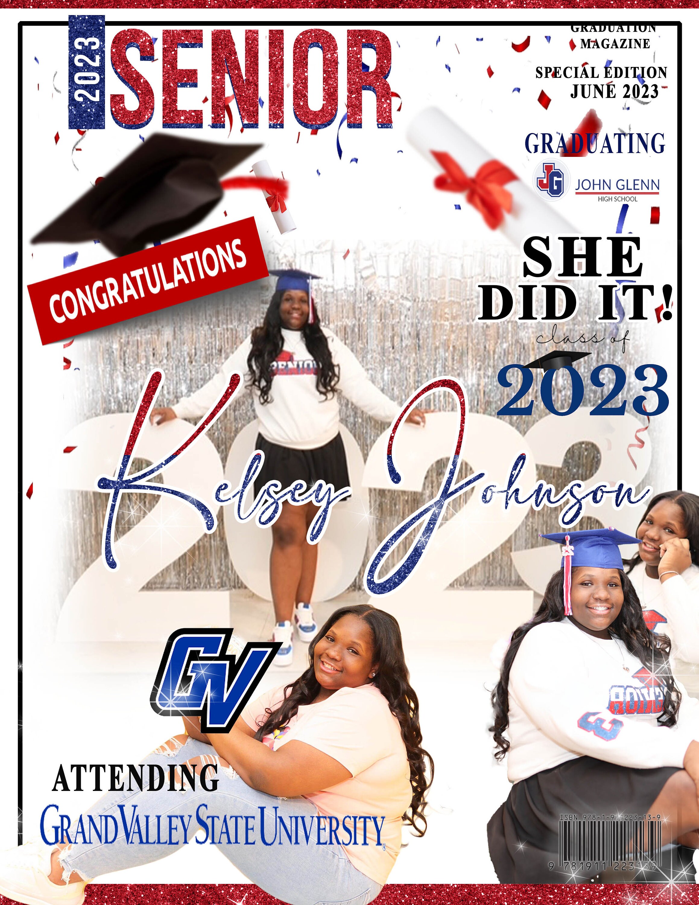 Custom Graduation Magazine Cover Keepsake graduation Favor - Etsy