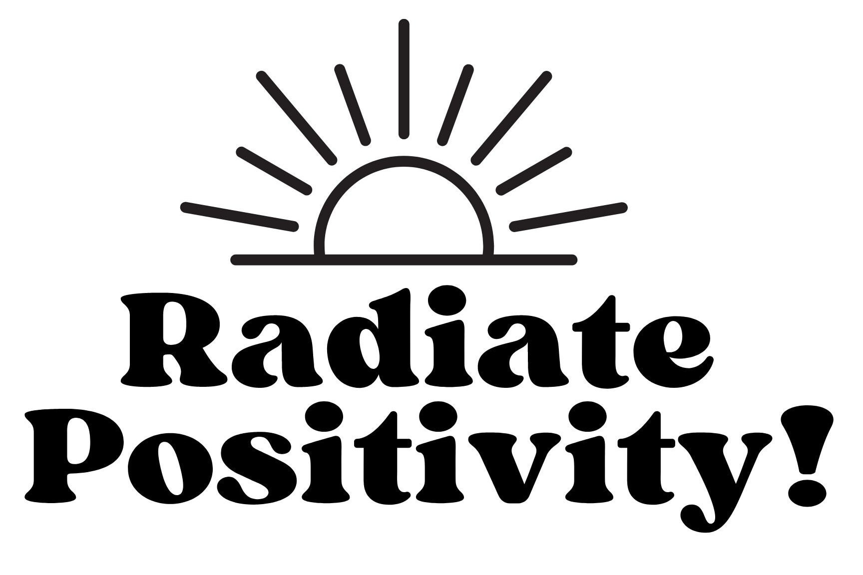 Radiate Positivity SVG and PNG - Etsy
