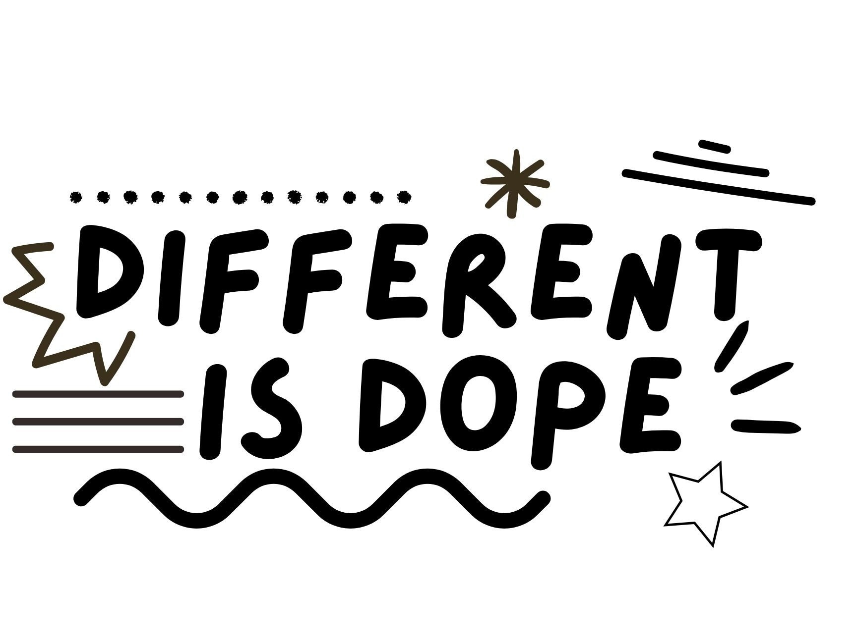 Different is Dope SVG & PNG - Etsy
