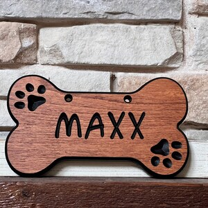 Dog Name Dog Crate Sign With Hooks - Etsy