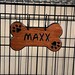 Dog Name Dog Crate Sign With Hooks - Etsy
