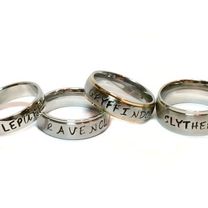 Personalized Metal Stamped Stainless Steel Ring - Etsy