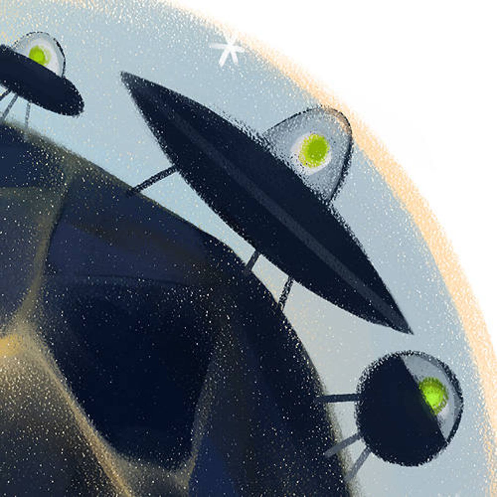 Dark Side Original Illustration Print - Etsy