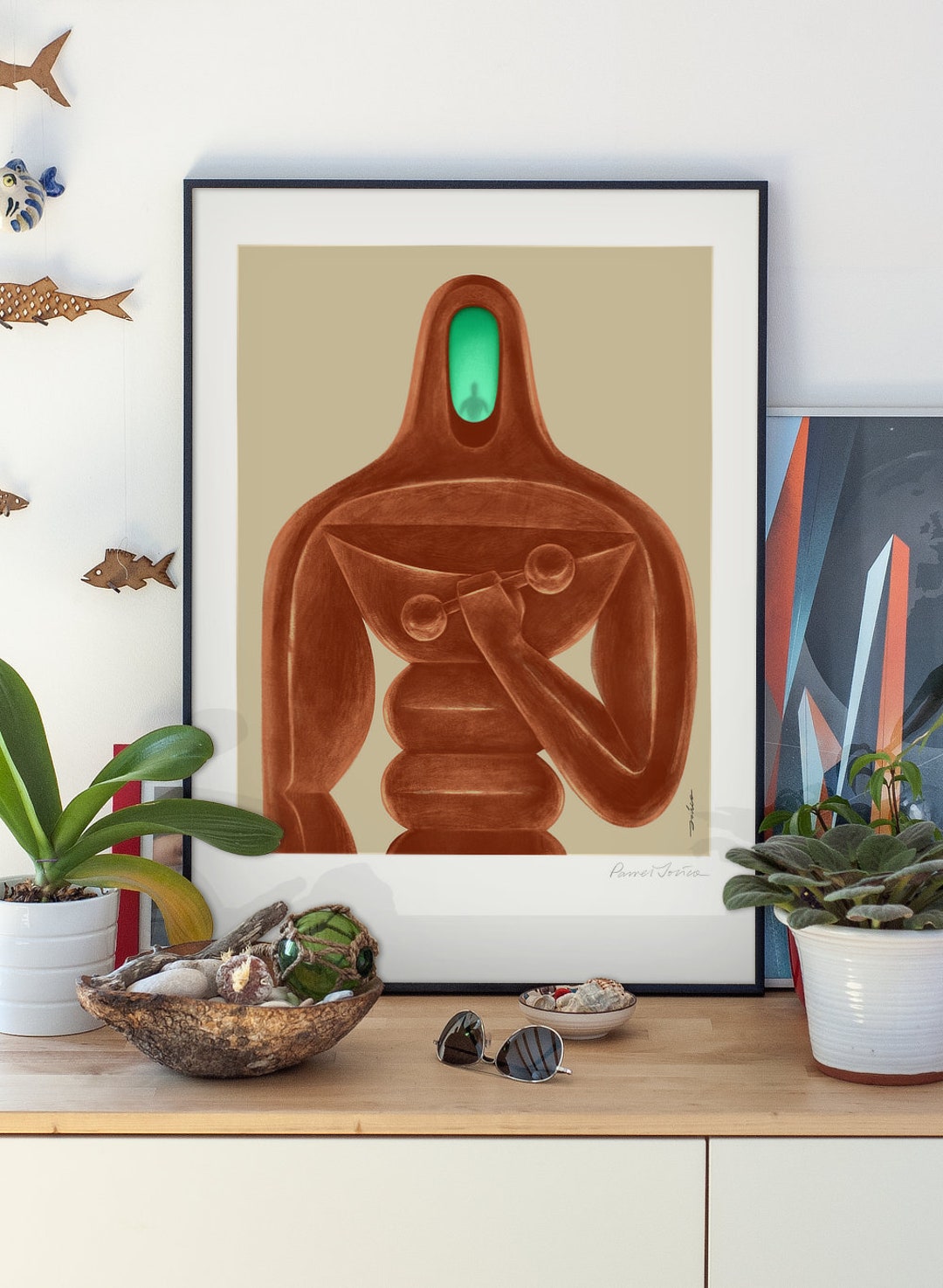 Strongman - Original Illustration/poster Print - Etsy
