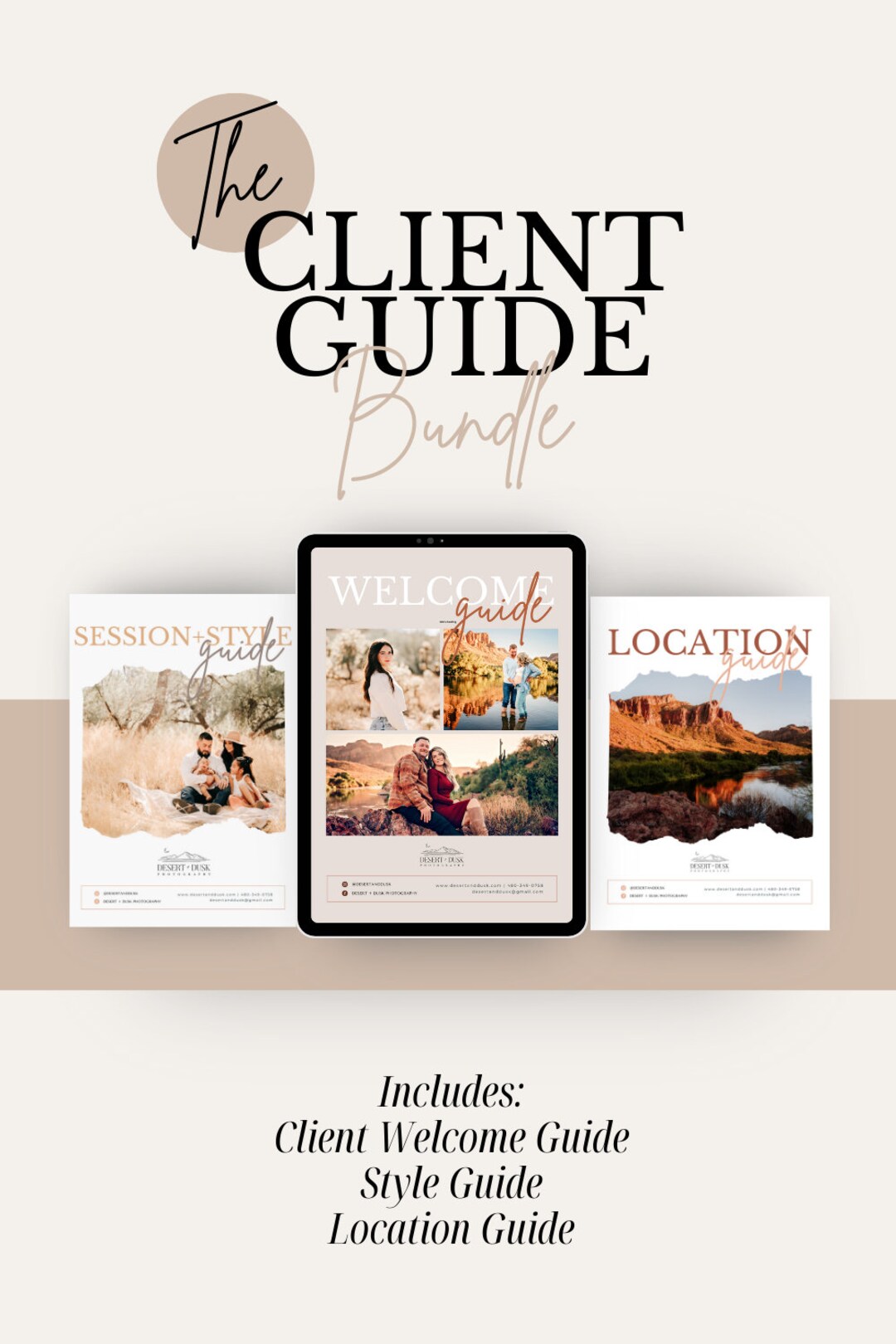 Client Welcome Guide Bundle Canva Templates for Photographers W/ Style ...