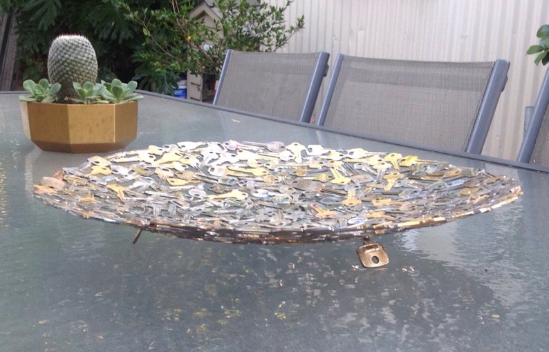 Key Platter 47 Cm Diameter Metal Plate Metal Sculpture - Etsy