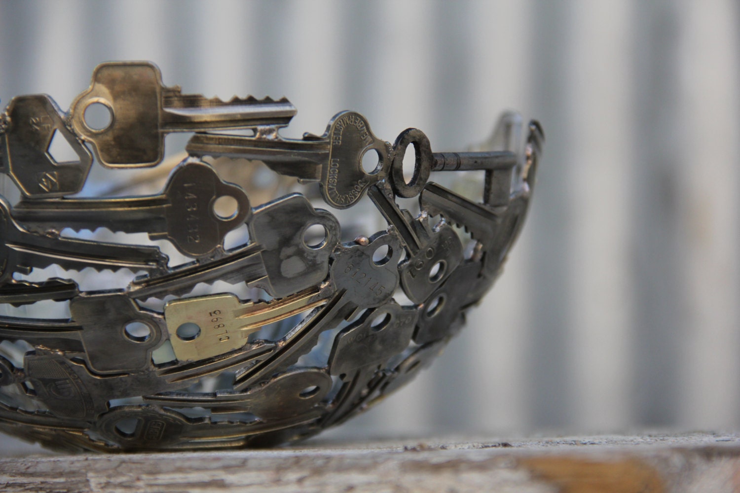 Key Bowl: Medium Metal Sculpture Functional Art (20cm) - Etsy