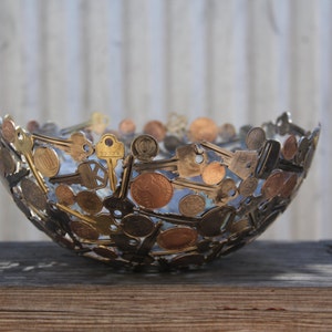 Coin and Key Bowl, 28 Cm, Metal Bowl, Metal Sculpture, Ornament - Etsy