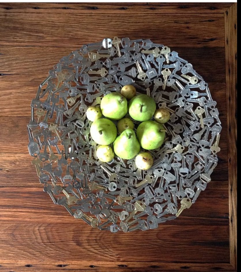 Key Platter 47 Cm Diameter Metal Plate Metal Sculpture - Etsy