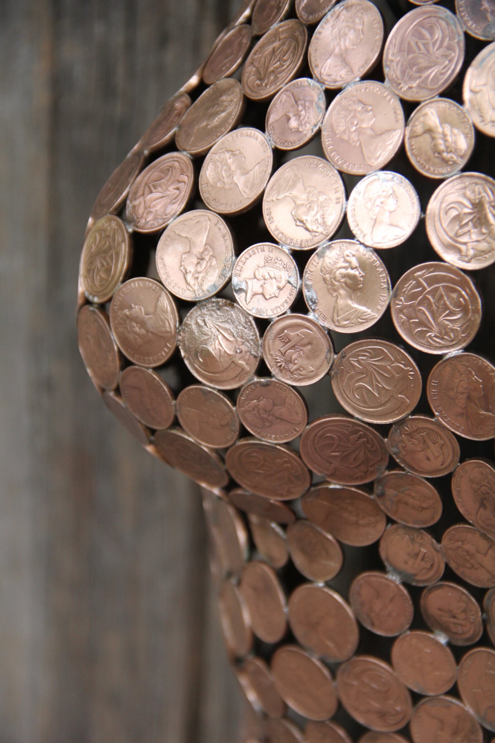 Copper Coin, Female Torso, Metal Sculpture Ornament, Metal Wall Art ...