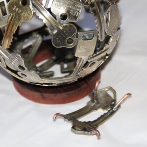 Small Key Ball Tea Light, 13 Cm, Key Light, Metal Sculpture, Hanging ...