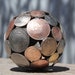Mini Mixed World Coin Ball, 8.5 Cm Coin Sphere, Metal Sculpture ...