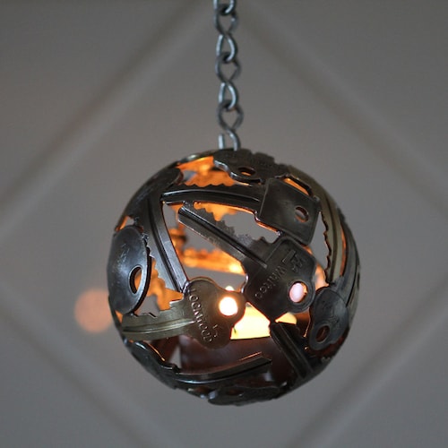 Large 23 Cm Key Ball Key Sphere Metal Sculpture Ornament - Etsy