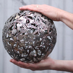 Large 23 Cm Key Ball, Key Sphere, Metal Sculpture Ornament - Etsy